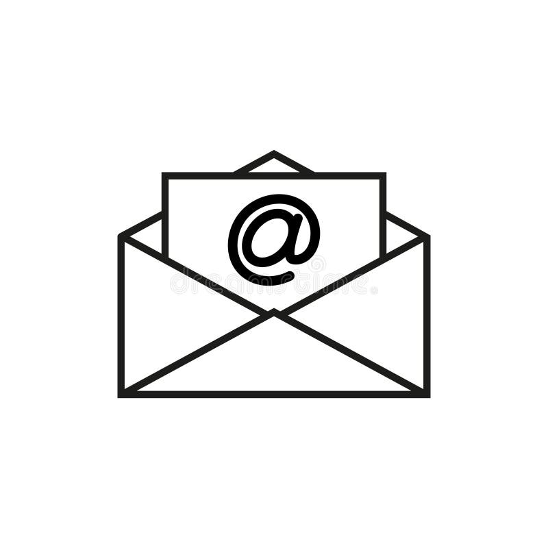 Envoyez L'email Ouvert Et Ouvert, L'icône Lue D'email Ou Le Logo ...