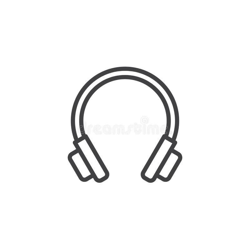 Les écouteurs Décrivent L'icône Simple De Vecteur Symbole D'écouteur ...