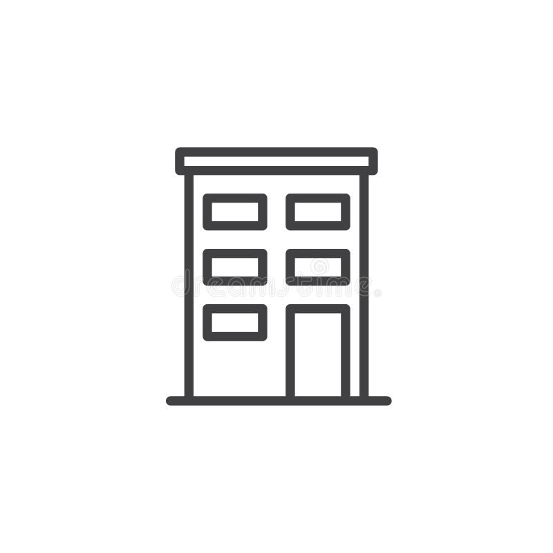 Icône D'ensemble D'immeuble De Bureaux Illustration de Vecteur ...