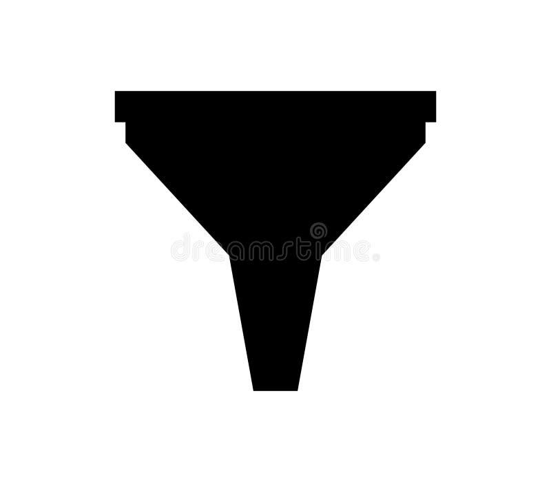 Icône d'entonnoir illustration stock. Illustration du entonnoir - 111062856