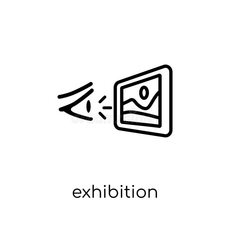 Icône D'exposition Concept à La Mode De Logo D'exposition Sur Le ...