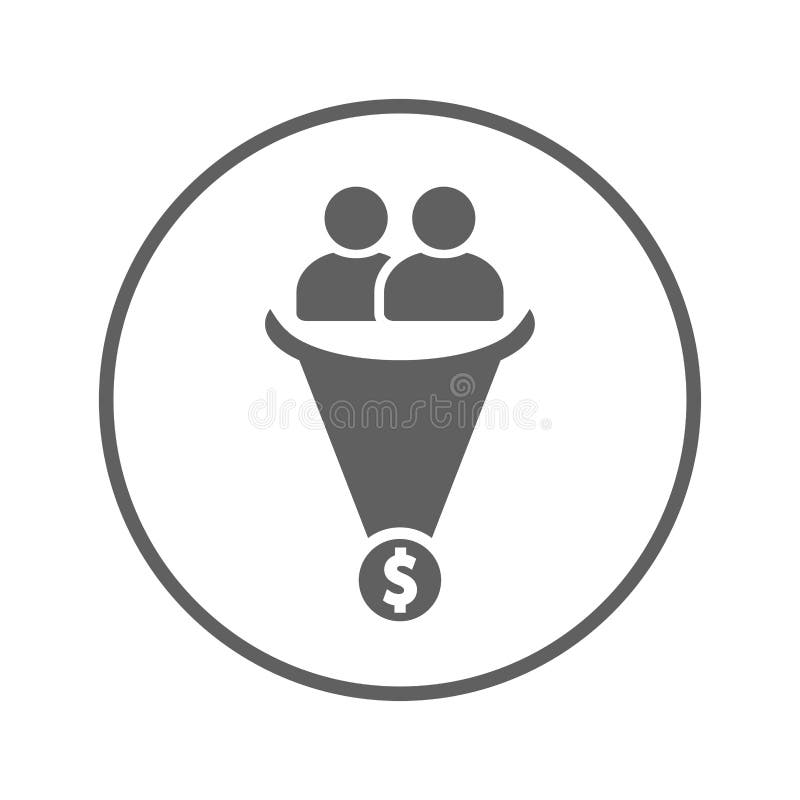 Icône D'optimisation Du Taux De Conversion. Graphique Vectorielle Grise ...