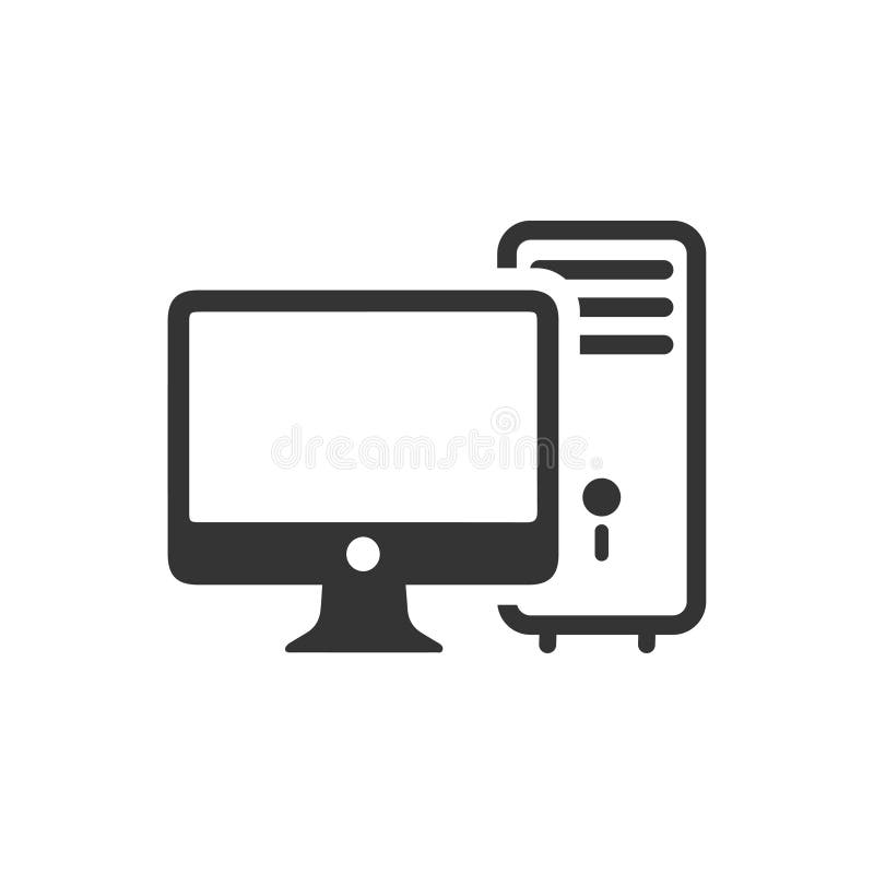 Icône D'ordinateur De Bureau Illustration de Vecteur - Illustration du ...