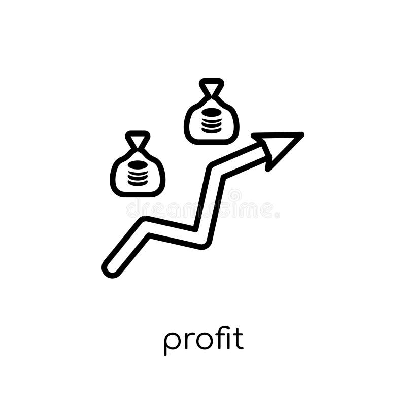 Icône de bénéfice illustration de vecteur. Illustration du argent ...