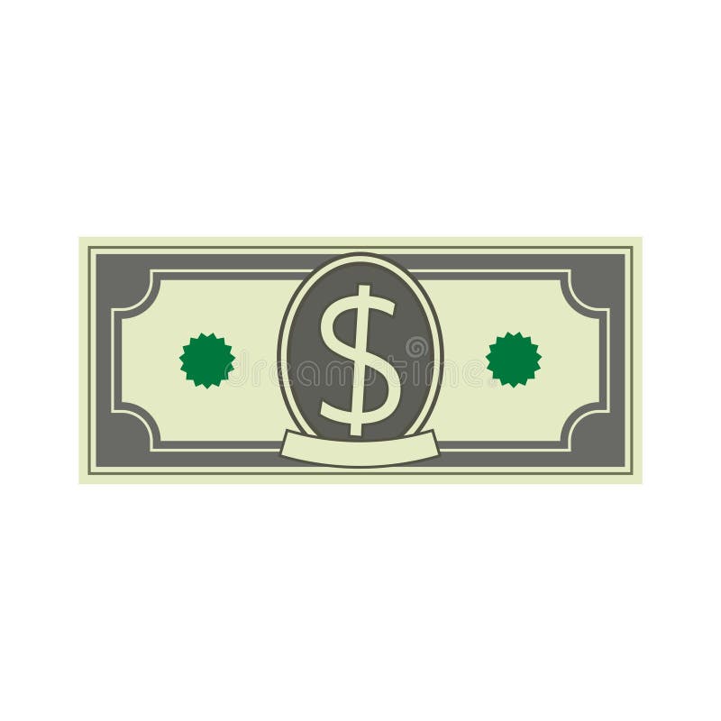 Icône De Billet D'un Dollar Argent Liquide D'argent Illustration de ...