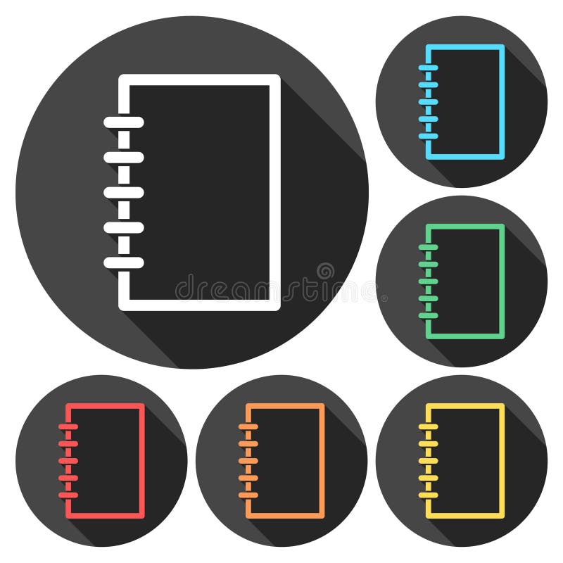 Icône de bloc-notes illustration de vecteur. Illustration du note ...