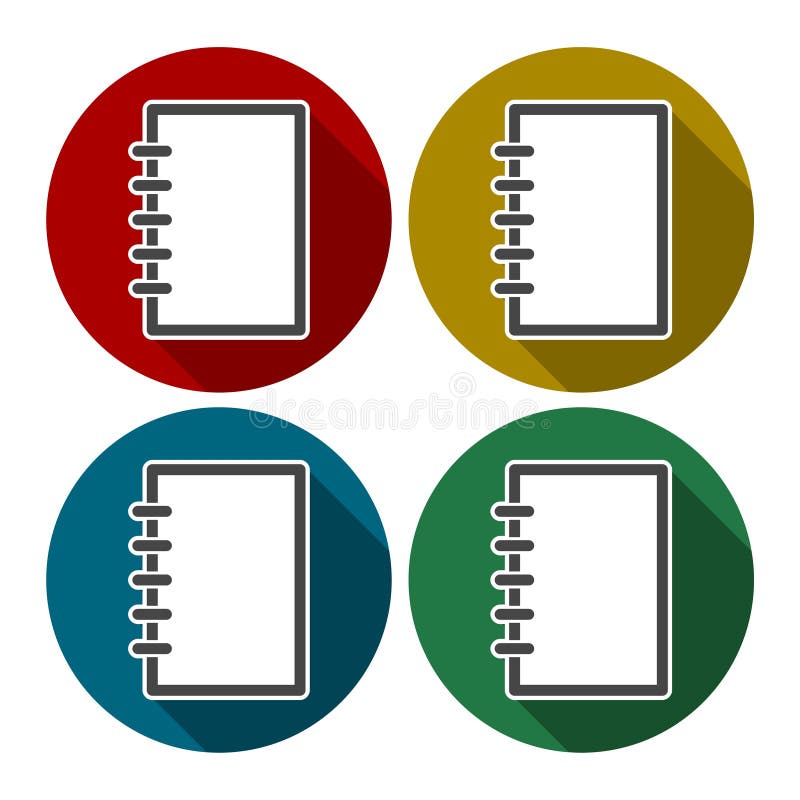 Icône de bloc-notes illustration de vecteur. Illustration du note ...