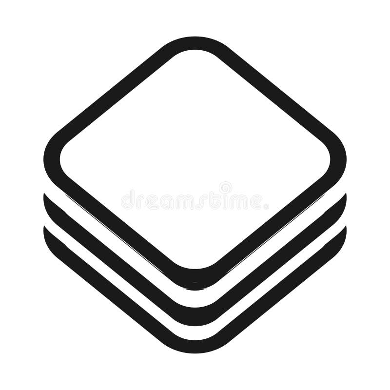 Icône de calque illustration stock. Illustration du zone - 300963108