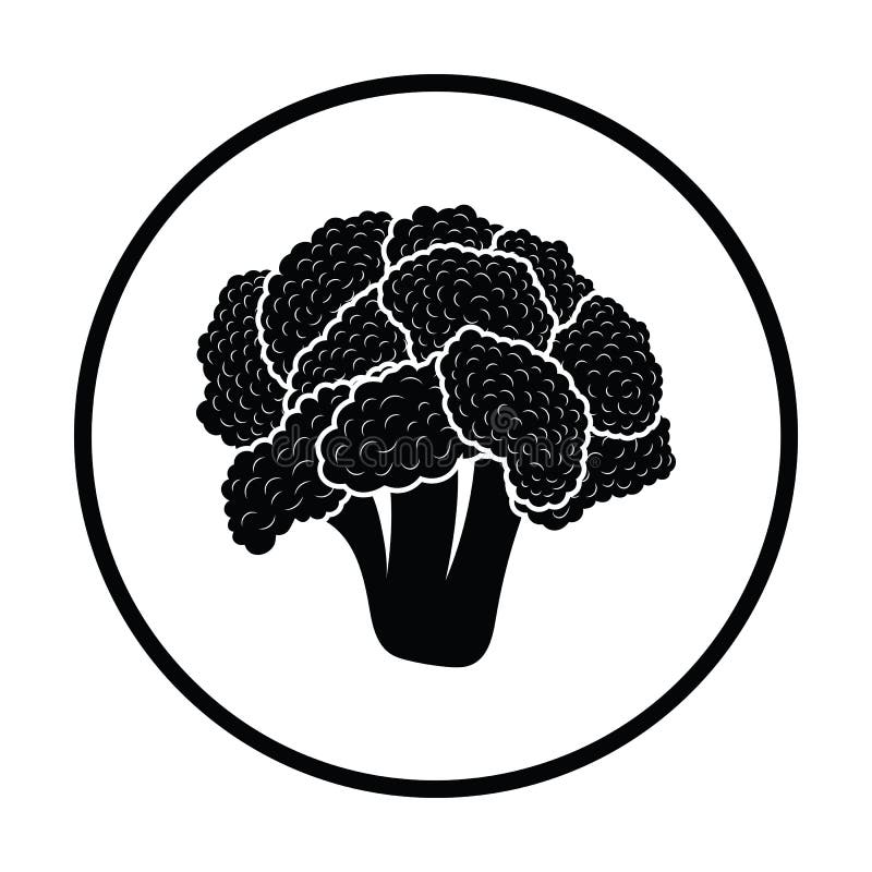 Icône de chou-fleur illustration de vecteur. Illustration of nutrition ...