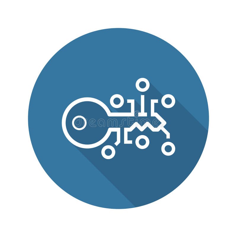 Icône de clé de cryptage illustration de vecteur. Illustration du ...