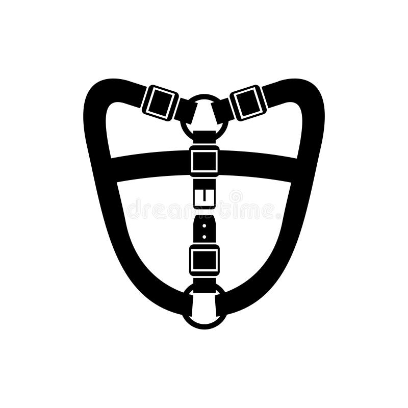 Icône De Collier De Harnais, Illustration De Vecteur Illustration de ...