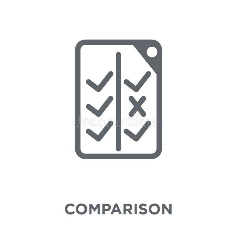 Icône De Comparaison De La Collection De Démarrage Illustration de ...