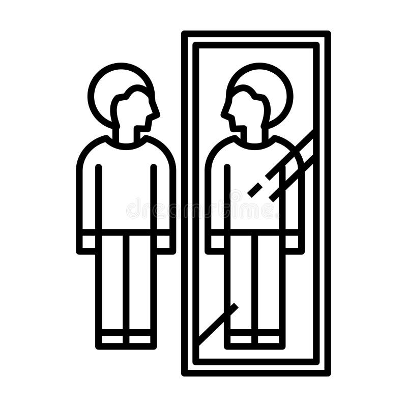 Icône De Conscience De Soi, Illustration De Vecteur Illustration de ...