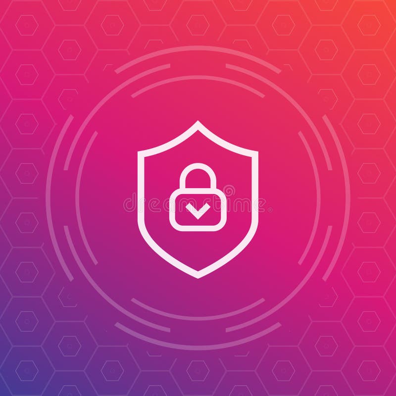 Illustration D'un Ensemble De Vecteur D'icône Cybersecurity ...