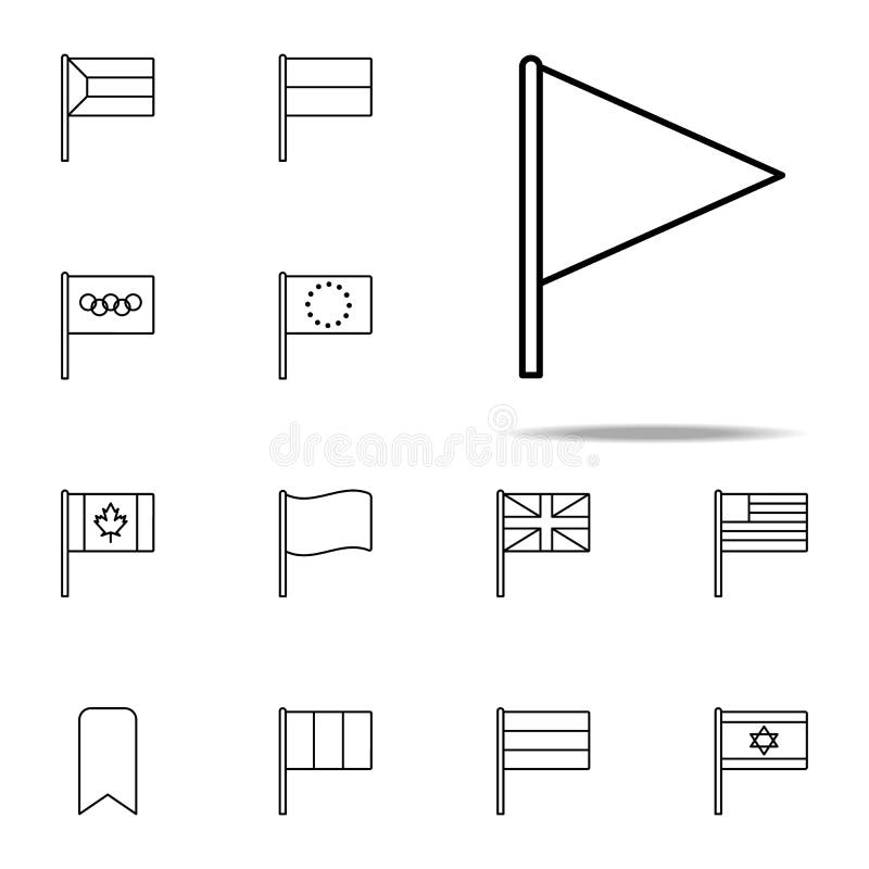 Icône De Drapeau Ensemble Universel D'icônes De Drapeaux Pour Le Web Et ...