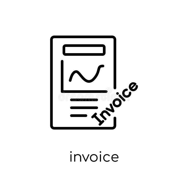 Icône Linéaire De Facture Concept Moderne De Logo De Facture D'ensemble ...