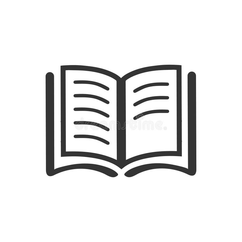 Icône de lecture de livre illustration de vecteur. Illustration du ...