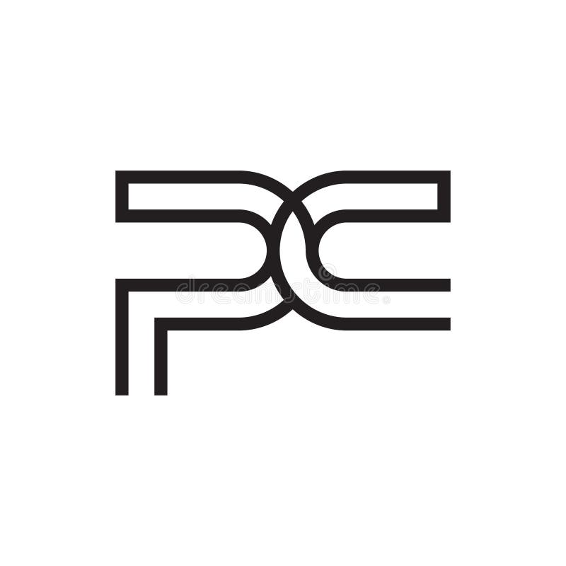 Icône De Logo De Vecteur De Lettre Initiale Du PC Illustration de ...