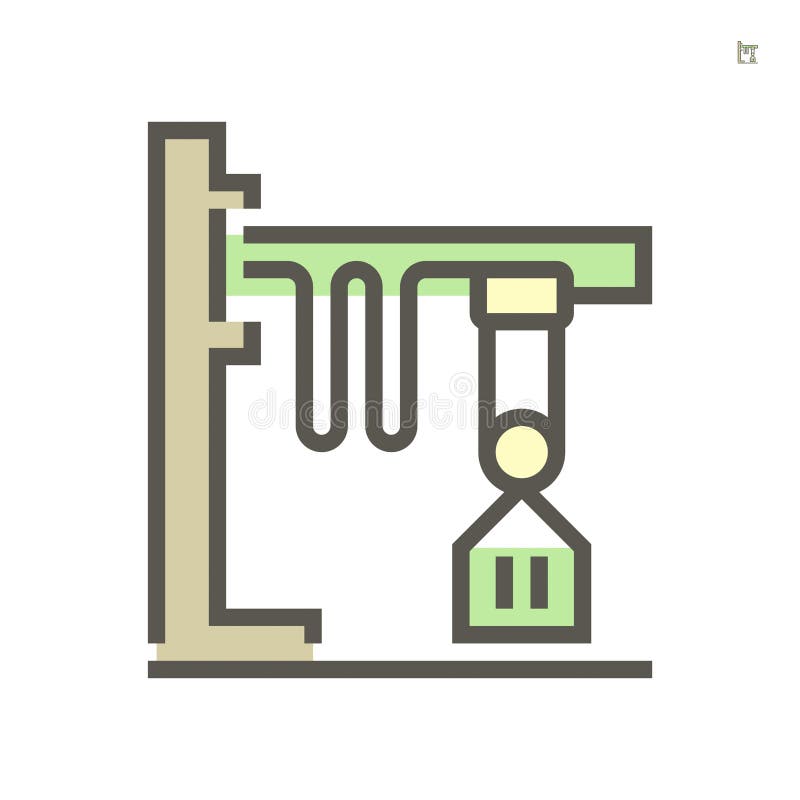 Icône de pont roulant illustration de vecteur. Illustration du poutre ...