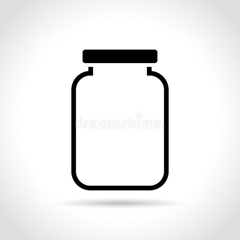 Icône De Pot Sur Le Fond Blanc Illustration de Vecteur - Illustration ...