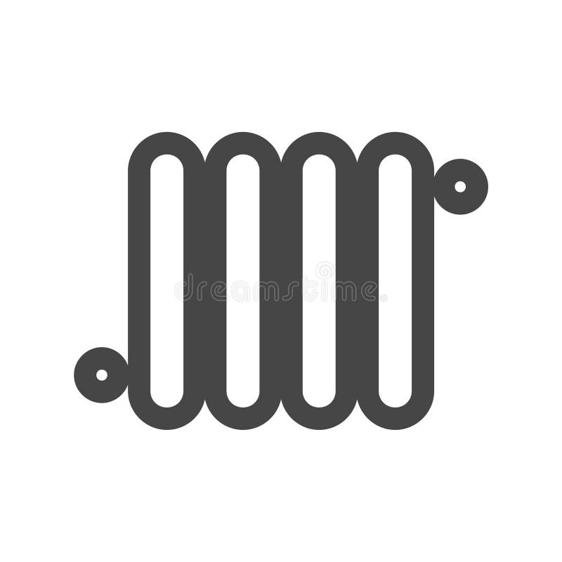 Icône De Chauffage De Radiateur, Symbole, Illustration De Logo ...