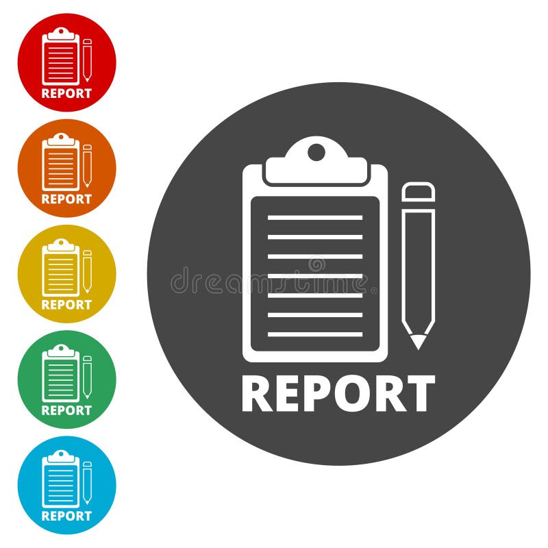 Icône De Rapport De Gestion, Simple Illustration Stock - Illustration ...