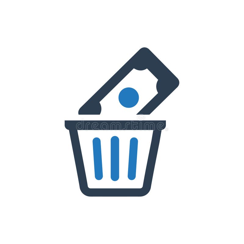 Icône de rebut d'argent illustration de vecteur. Illustration du coffre ...