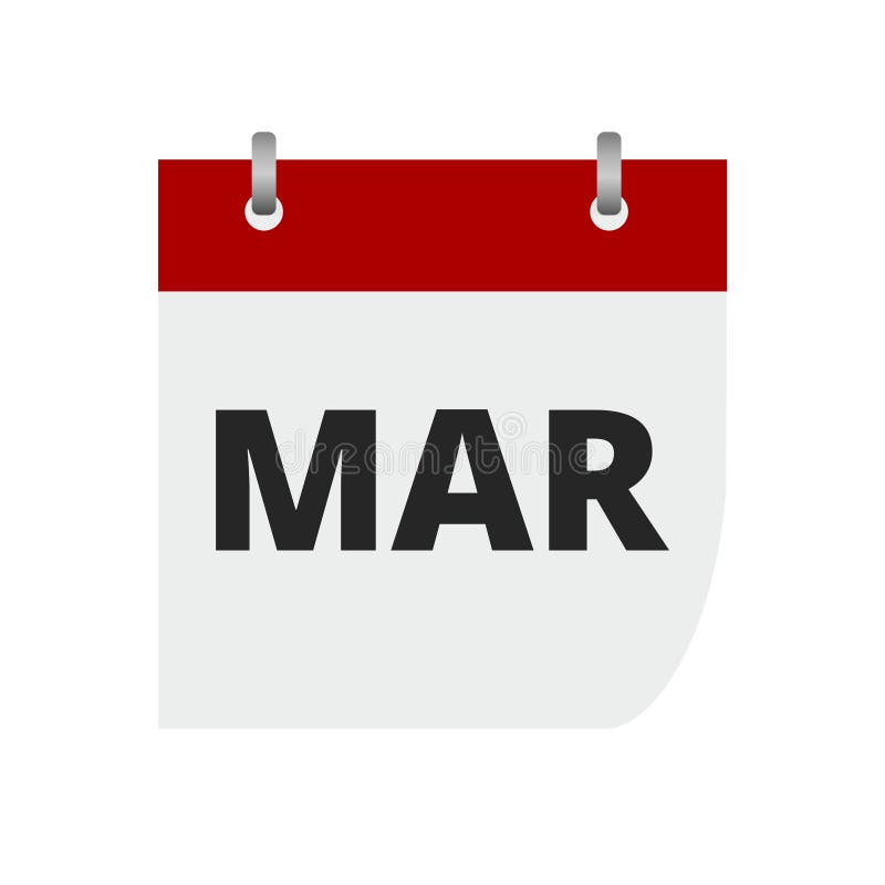 Icône De Signe De Calendrier Symbole De Mois De Mars Illustration de ...
