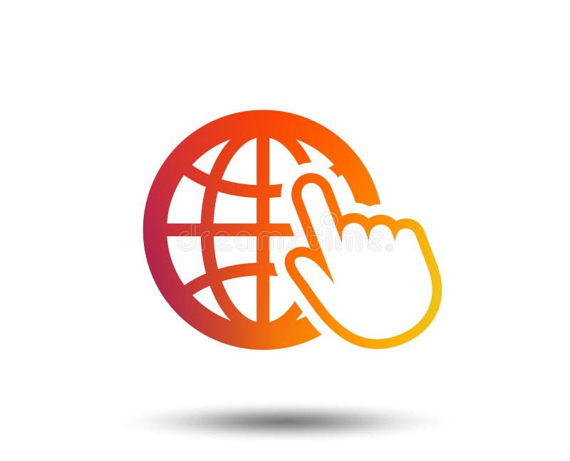 Icône De Signe D'Internet Symbole De World Wide Web Illustration de ...