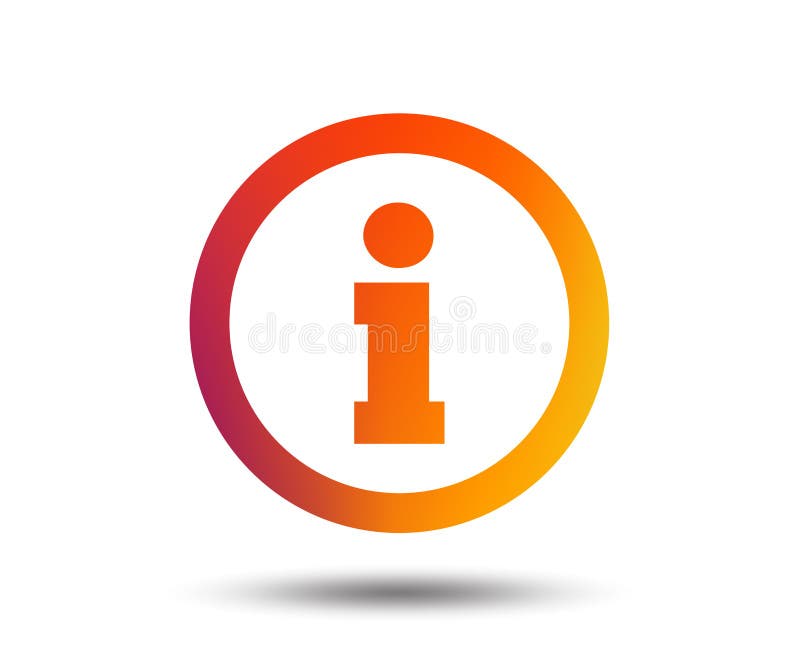 Icône De Signe De L'information Symbole D'infos Illustration de Vecteur ...