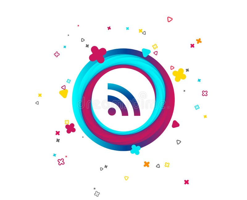 Signe de Rss illustration de vecteur. Illustration du signe - 20732904