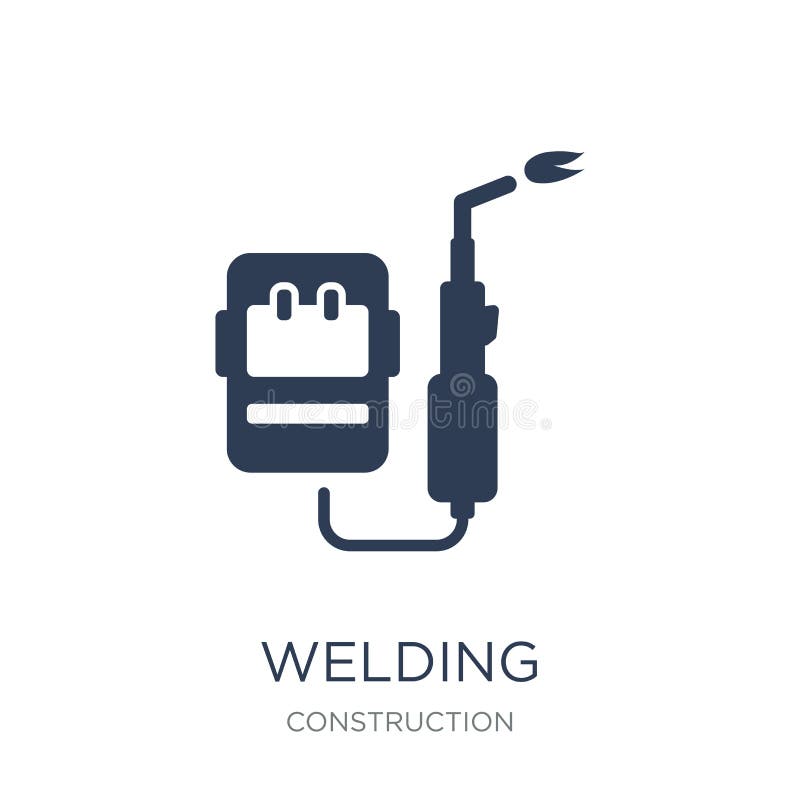 Soudeur Icon Icône Plate à La Mode De Soudeuse De Vecteur Sur Le Fond ...