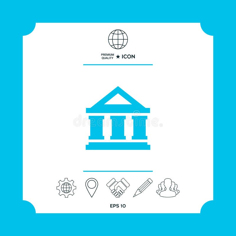Bank Symbol Icon. Graphic Elements for Your Design Illustration de ...