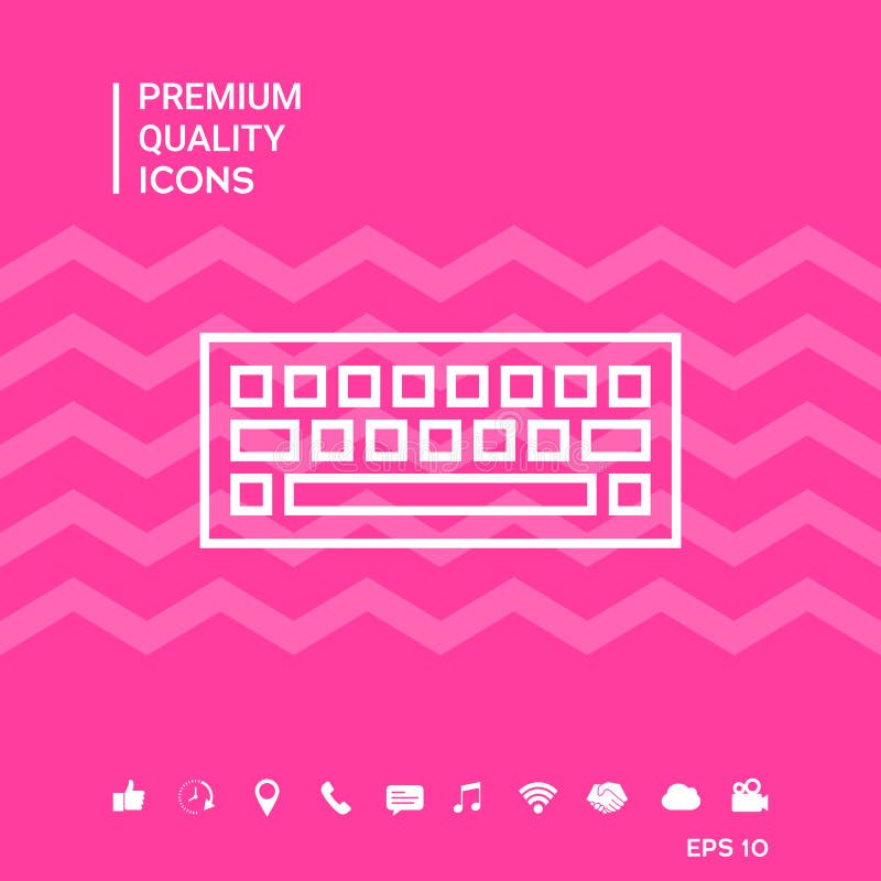 Icône De Symbole De Clavier Illustration de Vecteur - Illustration du ...