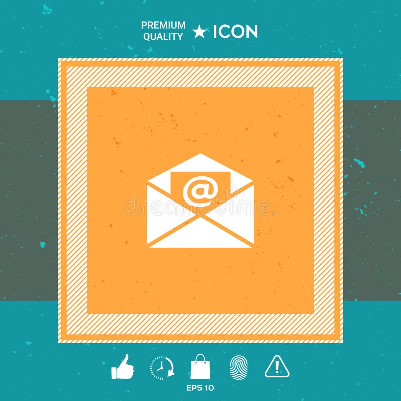Icône de symbole d'email illustration de vecteur. Illustration du ...