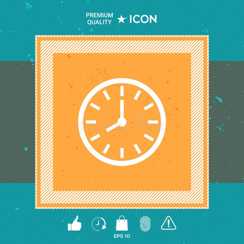 Icône de symbole de montre illustration de vecteur. Illustration du ...