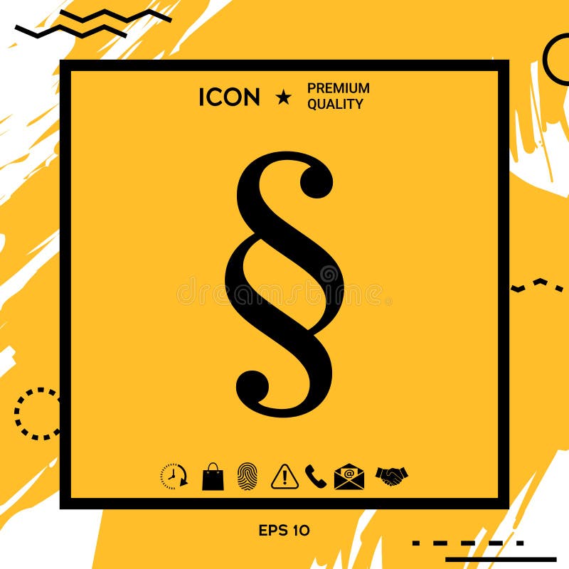 Icône De Symbole De Paragraphe Illustration de Vecteur - Illustration ...