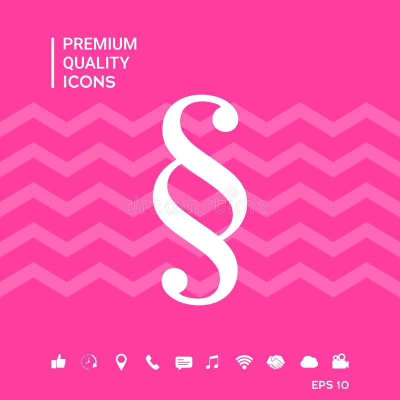 Icône De Symbole De Paragraphe Illustration de Vecteur - Illustration ...