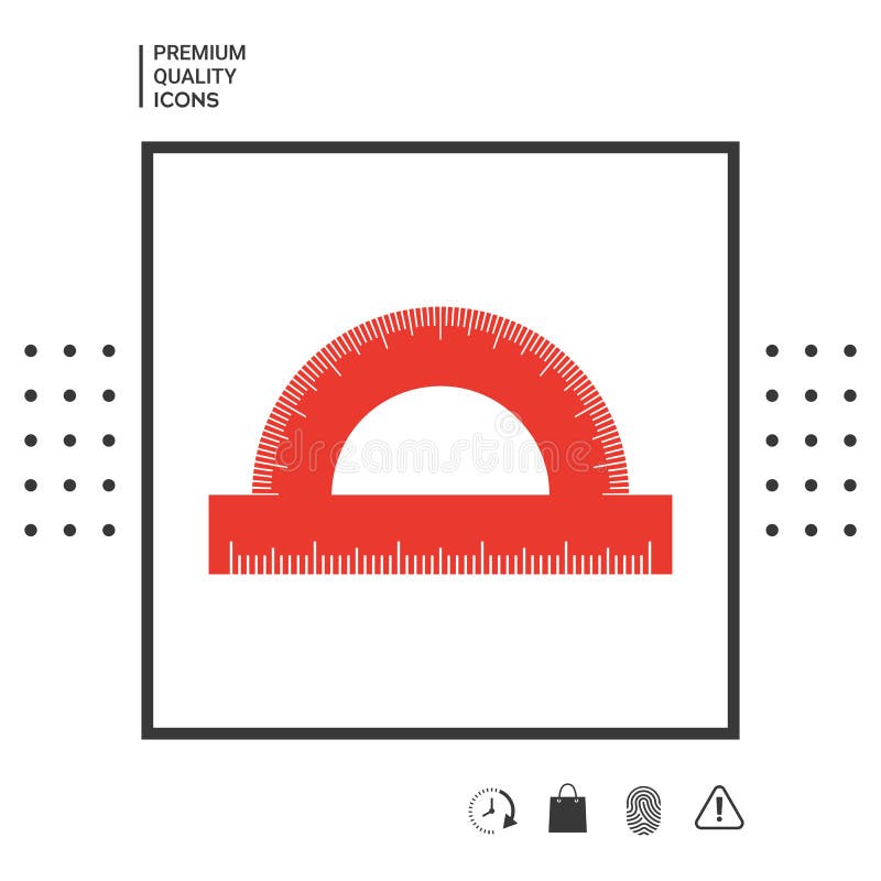 Icône De Symbole De Rapporteur Illustration de Vecteur - Illustration ...