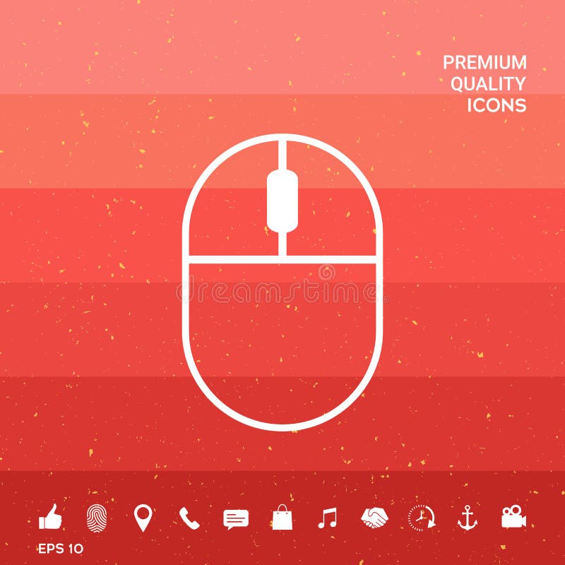 Icône De Symbole De Souris D'ordinateur Illustration de Vecteur ...