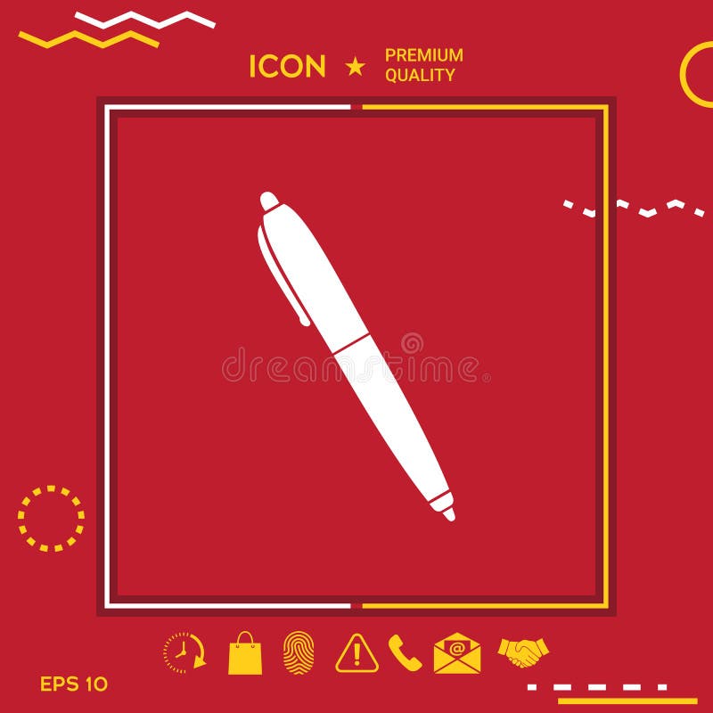Icône de symbole de stylo illustration de vecteur. Illustration du ...