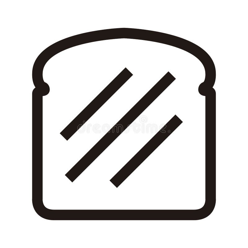 Pictogramme De Boulangerie De Pain De Tranche Illustration Stock ...