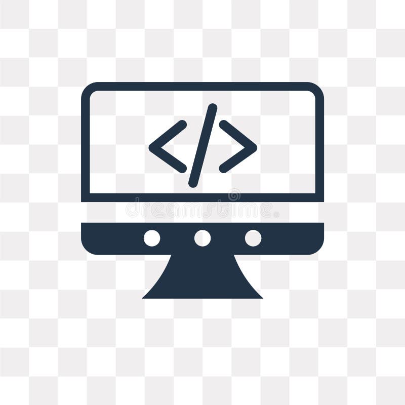 Icône De Vecteur De Codage D'isolement Sur Le Fond Transparent, Code ...