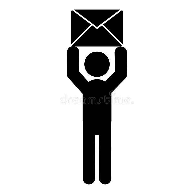 Icône De Vecteur De Facteur Illustration Stock - Illustration du portez ...