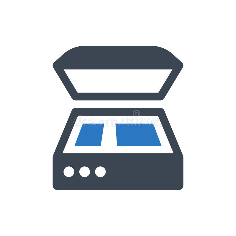 Icône D'ensemble De Scanner De Document Illustration de Vecteur ...