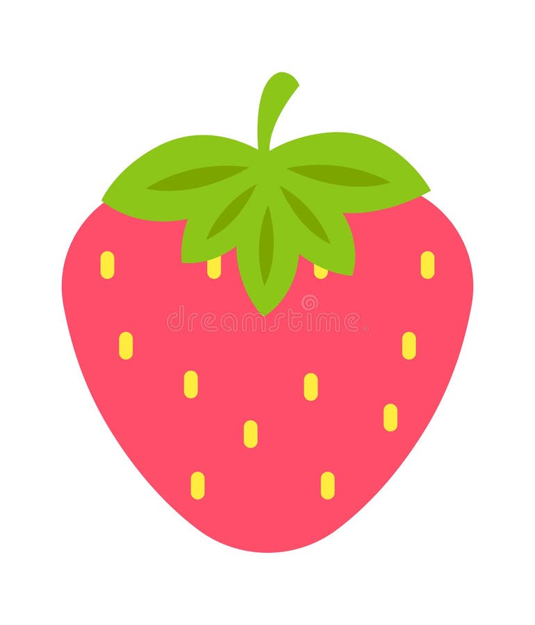Icône fraise illustration de vecteur. Illustration du baie - 263257059