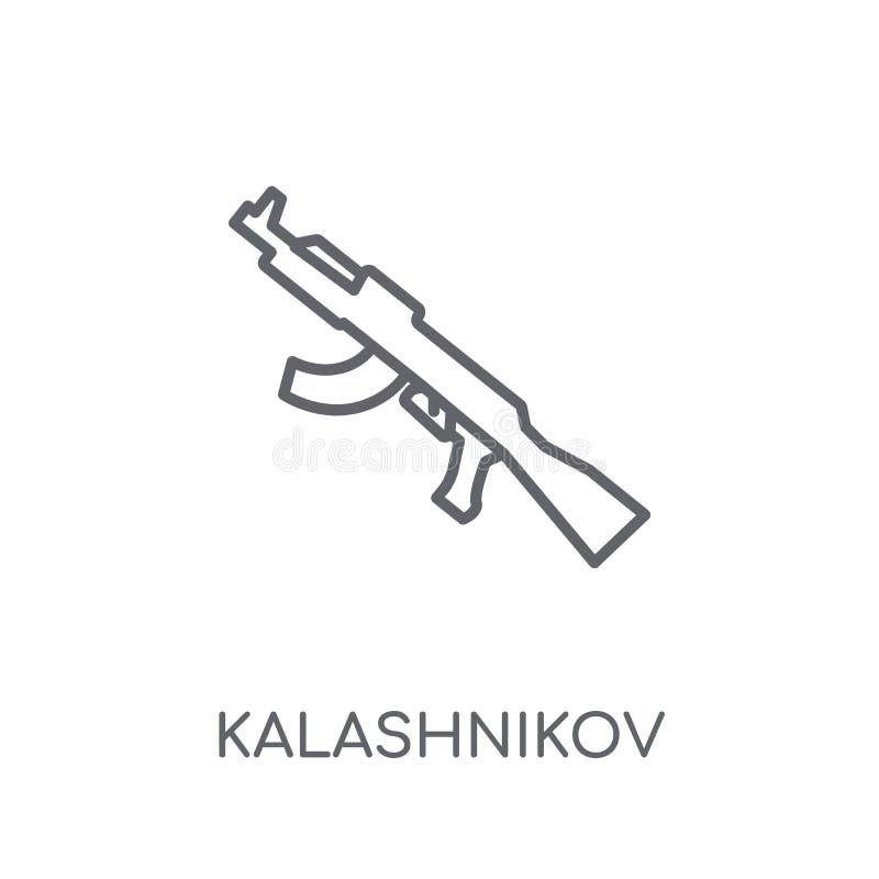 Icône Linéaire De Kalachnikov Concept Moderne De Logo De Kalachnikov D ...