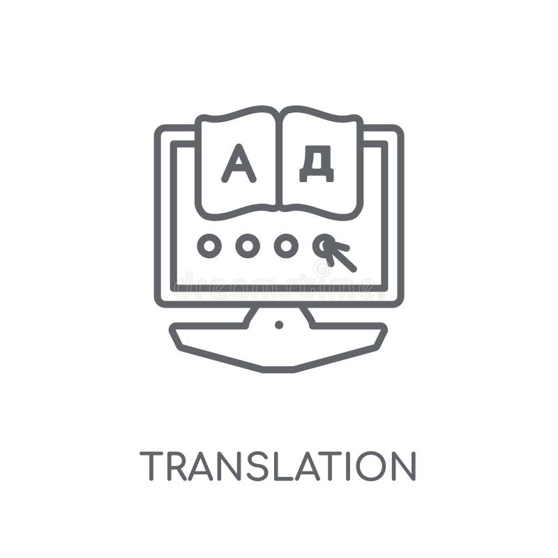 Icône Linéaire De Traducteur Concept Moderne O De Logo De Traducteur D ...