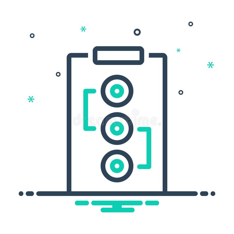 Icône Mix Pour Le Plan, Le Projet Et Le Programme Illustration de ...