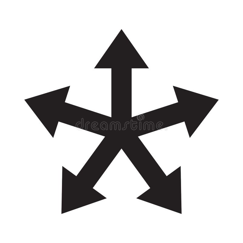 Icône Multiple De Vecteur De Direction De Flèche Illustration de ...